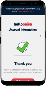 Receive money to South Africa from overseas - Hello Paisa